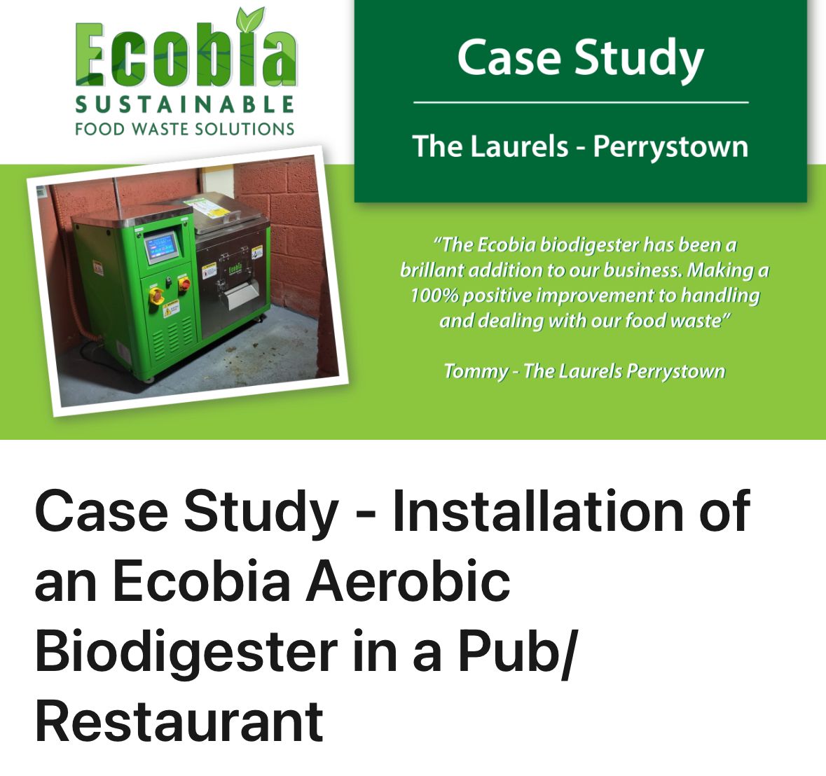 Case Study - The Laurels, Perrystown, Dublin - Waste Solution